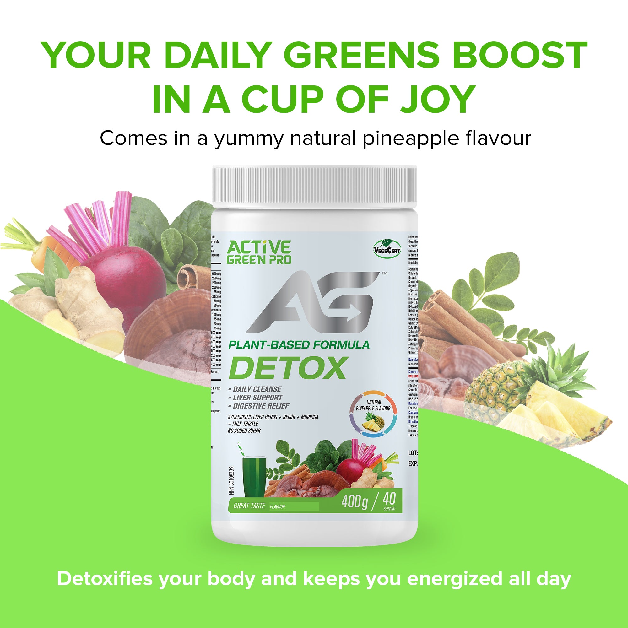 Buy Daily Green Boost Detox Online in USA & Canada | Plant-based greens ...
