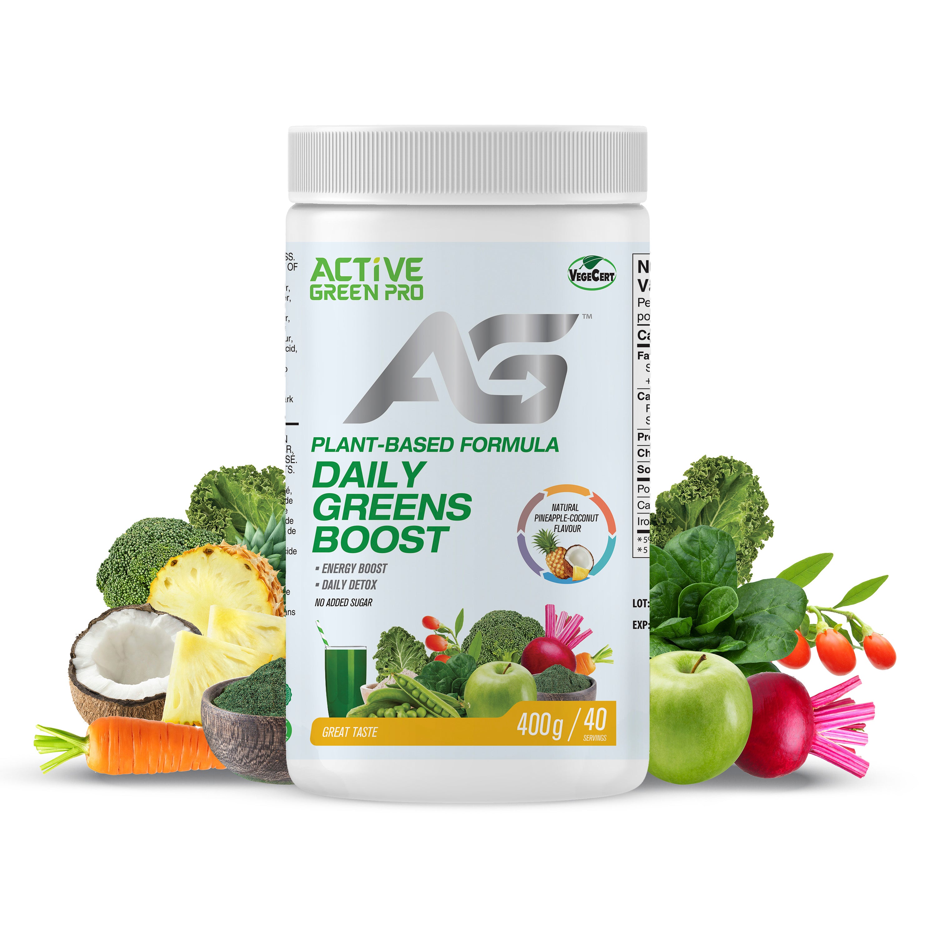 Daily Green Boost - Greens Powder: EASY TO MIX | Active Green Pro